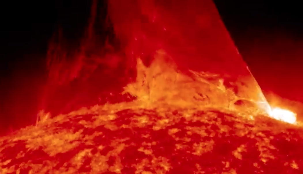 L’erupció d’una protuberància solar des del SDO